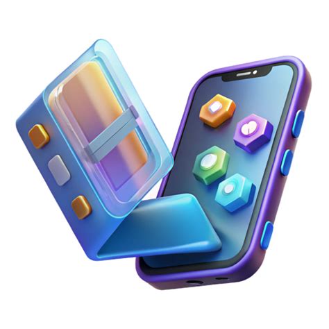 Mobile App Interface Design 3d Icons And Modern Ui 54716192 Png