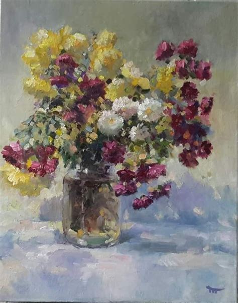Pin By Carmen Miulescu On Flowers In Painting Flower Painting Floral
