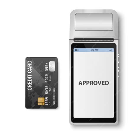 Premium Vector Vector 3d Nfc Payment Machine With Approved Status And Credit Card Wifi