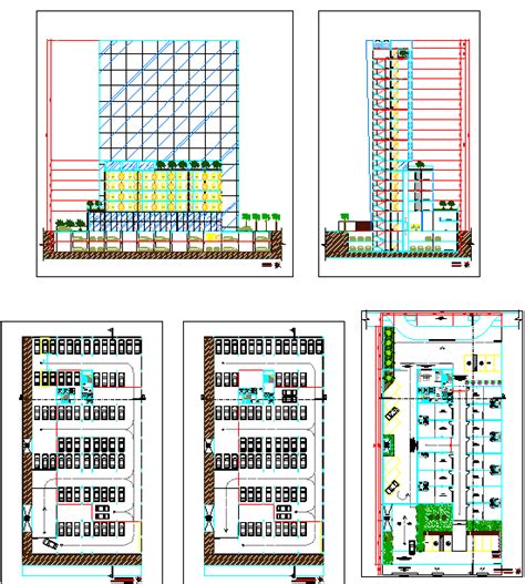 Multi Functional Building Cadbull