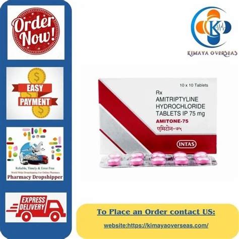 Amitriptyline Hydrochloride 75 Tablets Ip At ₹ 120 Stripe Elavil In Nagpur Id 2852487606197