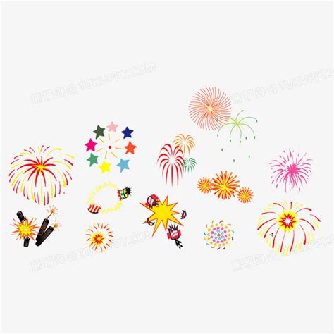 新年烟花爆竹PNG图片素材下载 素材PNG 熊猫办公