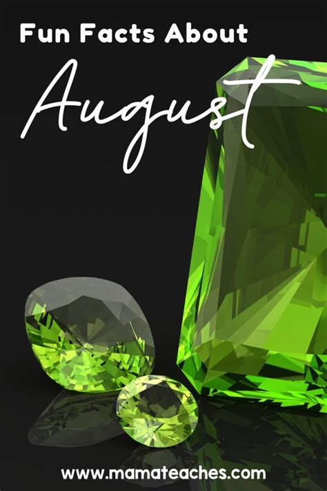 Fun Facts About August Mama Teaches