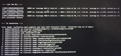 I Guess I Broke V8 Does Anybody Have A Hint At Fixing This Issue R Programminghorror