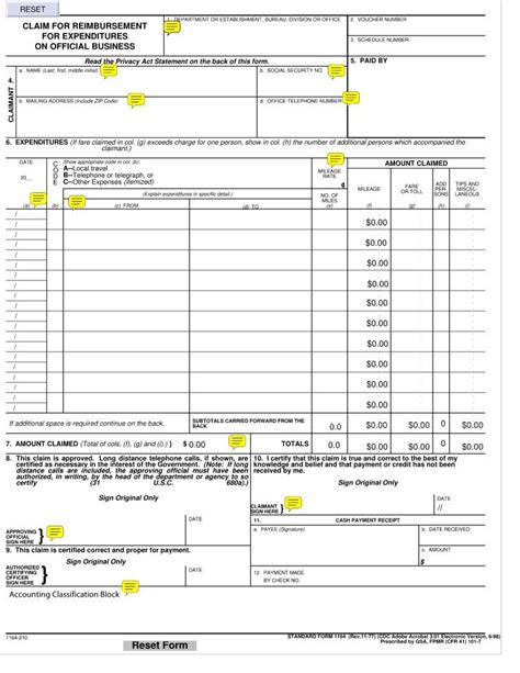 Sf 1164 Form ≡ Fill Out Printable Pdf Forms Online