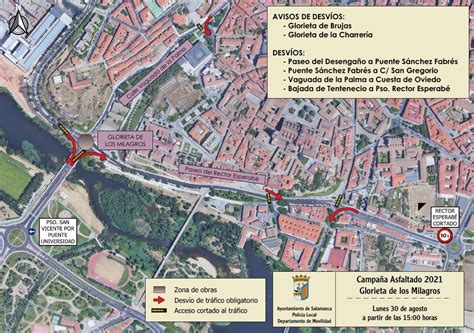 Cortes De Tráfico Y Desvíos Este Lunes En La Ribera Del Río Tormes Por