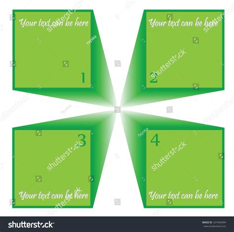 Four Steps Diagram Vector Illustration Stock Vector Royalty Free Shutterstock