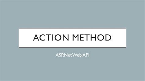 6 Action Method In Web Api Aspnet Web Api Youtube