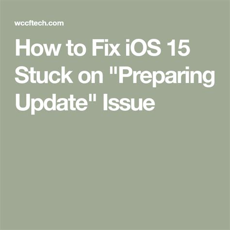 Fix Iphone Get Stuck On Preparing Update Artofit