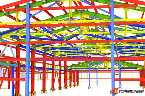 Structural Drawings For Warehouse In Tekla Structures Top Engineer