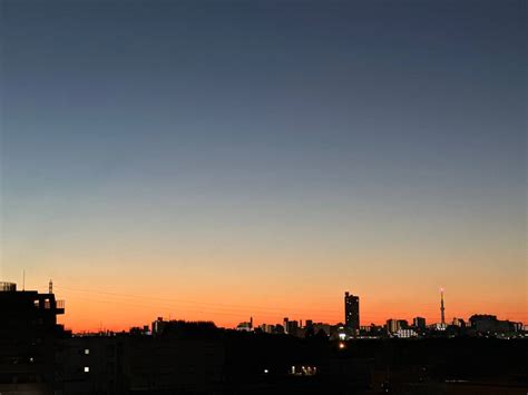 朝焼けが綺麗に見える朝 気温としては寒さ 埼玉県戸田市 あきら ウェザーニュース