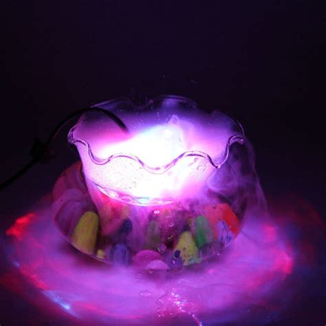 12 LED Ultrasonic Mist Maker Light Fogger Water Fountain Pond With