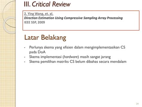 Ppt Compressive Sensing Untuk Direction Of Arrival Estimation Powerpoint Presentation Id2851637