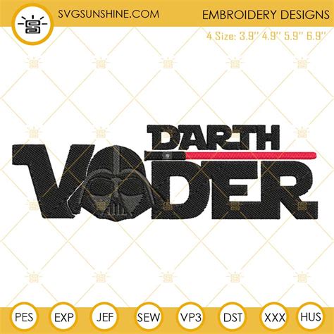 Darth Vader Machine Embroidery Designs Anakin Skywalker Star Wars