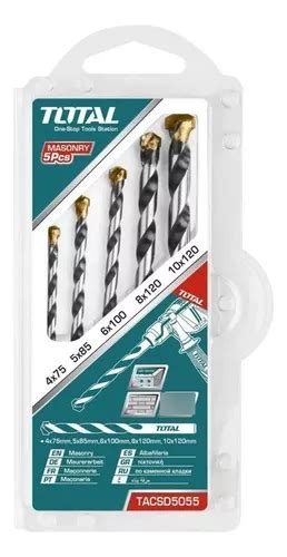 Kit Set Juego Brocas Para Concreto 5 Piezas Total Tacsd5055 Cuotas