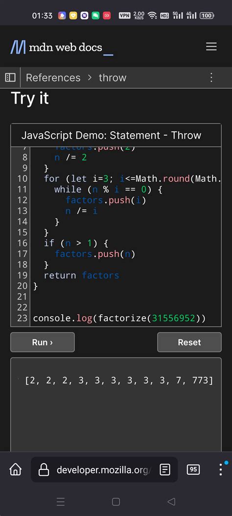 Beginner A Simple Javascript Function That Does Prime Factorization