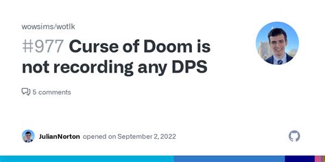 Curse Of Doom Is Not Recording Any Dps · Issue 977 · Wowsimswotlk