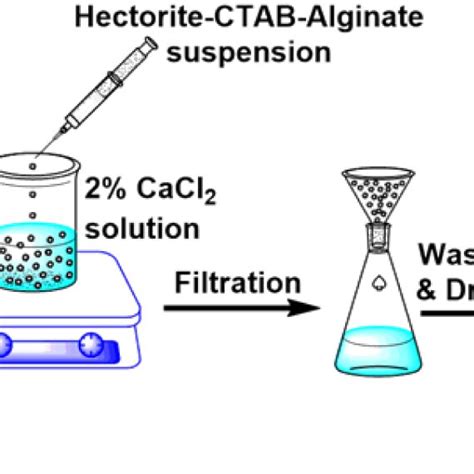Illustrative Of Preparation Methodology For Hectorite Ctab Alginate