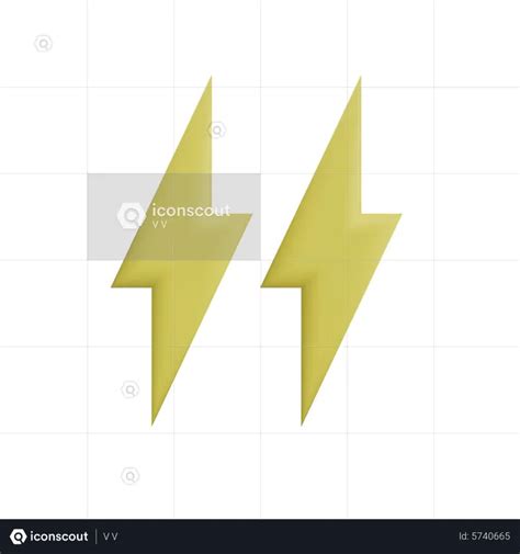Thunderbolt 3d Icon Free Download Nature 3d Icons Iconscout