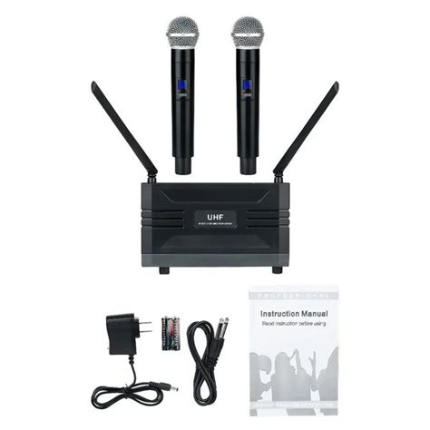 UHF Wireless Microphone Channel Handheld Microphone White Falcon