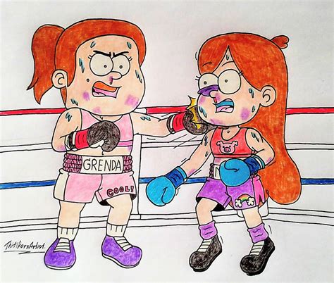 Boxing Match Mabel Pines Vs Grenda Grendinator By Thitikornartist On Deviantart