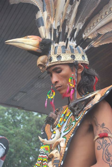 Dayak Dance From The Dayak Tribe Kalimantan Indonesia Editorial