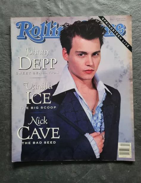 Rolling Stone Magazine Issue 595 January 101991 Johnny Depp No Label £