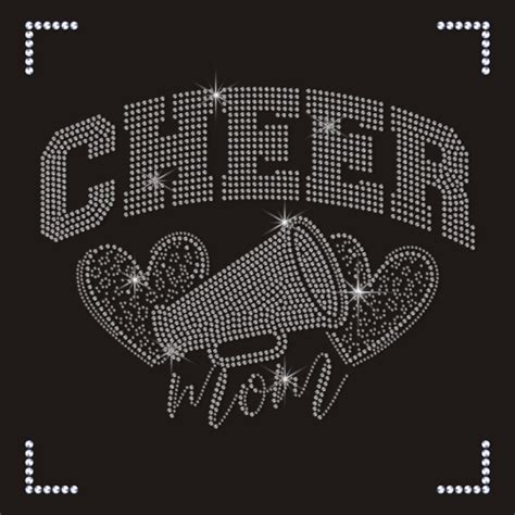 Whholesale Multi Color Cheerleading Custom Cheer Rhinestone Heat