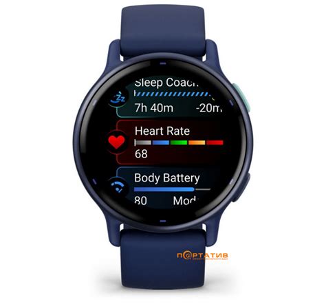Смарт-часы Garmin Vivoactive 5 Metallic Navy Aluminium Bezel with Navy ...