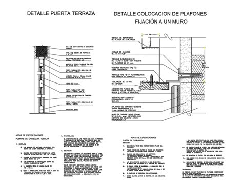 Placement Of Ceiling Constructive Cad Drawing Details Dwg File