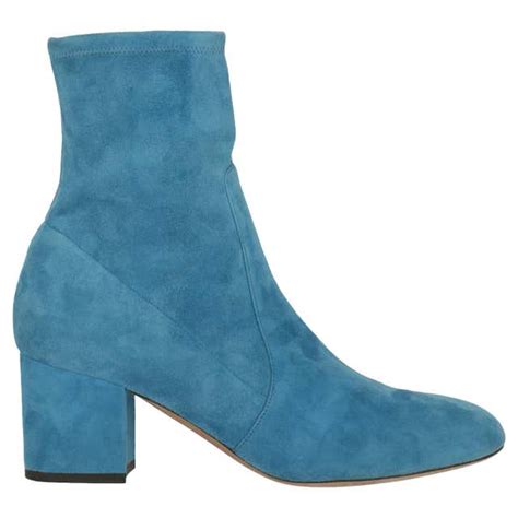 Blue Suede Boots Women 2 For Sale On 1stdibs