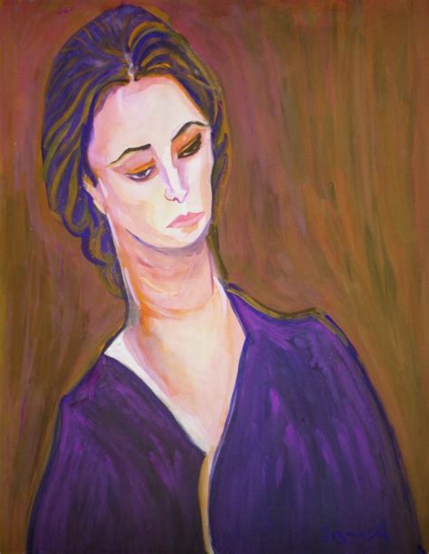 Peinture Portrait De Jeune Femme