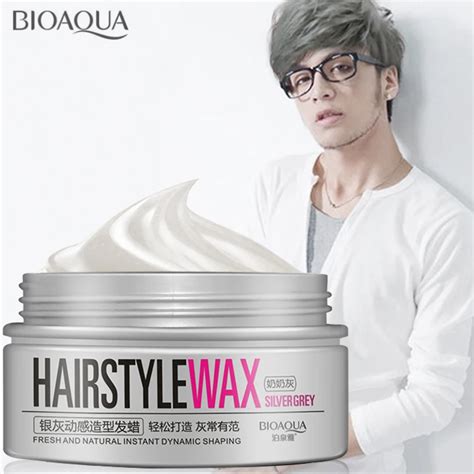Silver Gray Wax Color Men Women Professional Hair Pomades Moisturizing