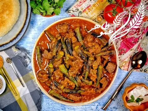 خورشت بامیه با لپه گوشت خوشمزه ترین طرز تهیه فروشگاه اینترنتی عموطاهر