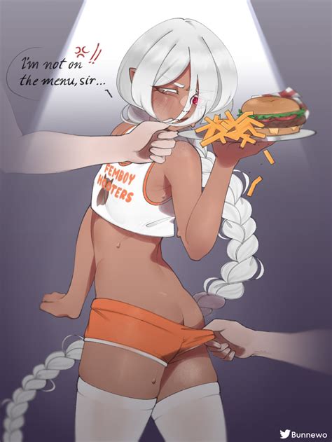 Rule 34 Bunnewo Bunnewo Doru Burger Dark Skin Femboy Femboy Hooters Fries Imminent Sex Long