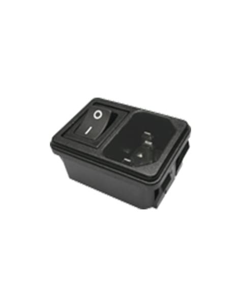 AC INLET SOCKET WITH SWITCH PUSH TYPE Electrocomp Int L Inc