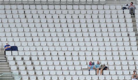 A Sparse Crowd Attended The Fourth Day Of Hampshires Game At The Rose