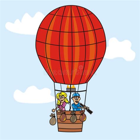 Vintage Hot Air Balloon Stock Illustration Illustration Of Hobby