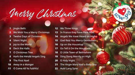 Merry Christmas Songs And Carols Music Playlist YouTube