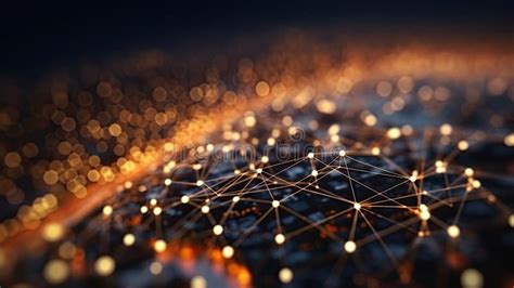 Global Network Connection Concept Abstract Technology Background With