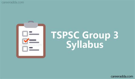 TSPSC Group Syllabus Exam Pattern Selection Process Career Adda