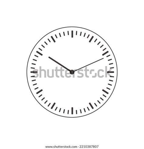 Clock Face Blank Isolated On White Stock Vector Royalty Free Shutterstock