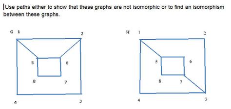 solved use paths either to show that these graphs are not
