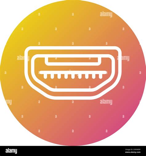 Usb Connector Vector Icon Cut Out Stock Images And Pictures Alamy