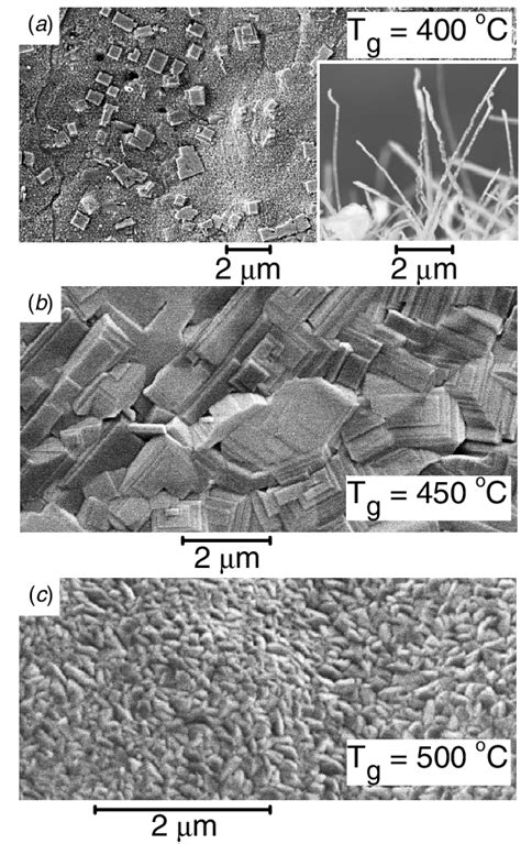 Scanning Electron Micrographs Of Bi 2 Se 3 Layers Grown On Au The
