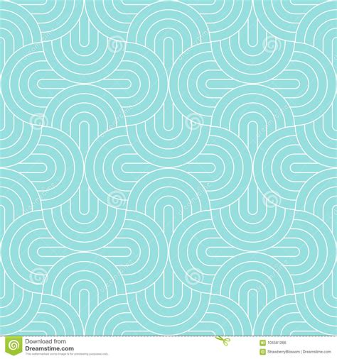 Pattern Seamless Circle Abstract Wave Background Stock Vector Illustration Of Background