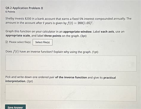 Q82 ﻿application Problem Ii6 ﻿pointsshelby Invests