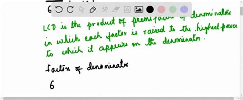 Find The LCD Then Convert Each Expression To An Equivalent Expression With The Denominator