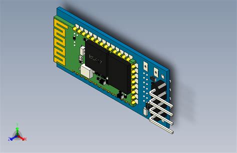 Hc 06 蓝牙模块step模型图纸下载 懒石网