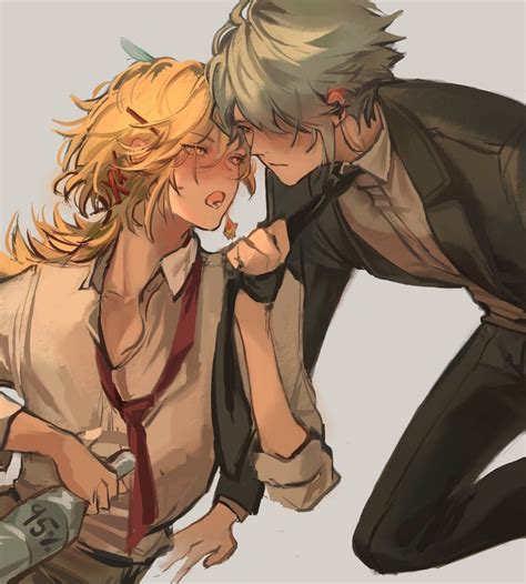 Alhaitham And Kaveh Genshin Impact Drawn By Lightspeedran Danbooru